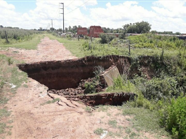 Gran desmoronamiento de tierra | Chacabuco en Red