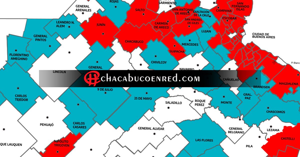 Salidas de esparcimiento | Así esta el mapa de la Provincia | Chacabuco ...